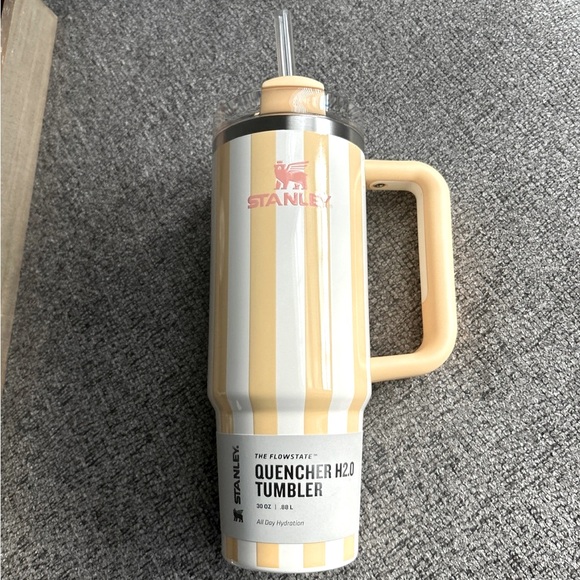 Stanley | Dining | Stanley Buttered Cabana And White Striped Quencher ...